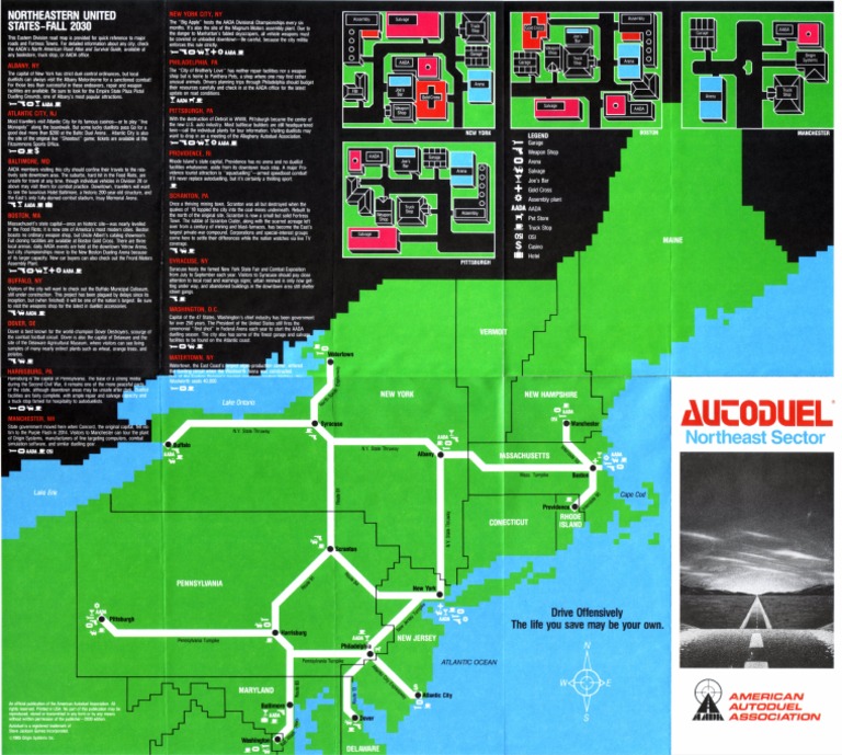 Autoduel Map | PDF