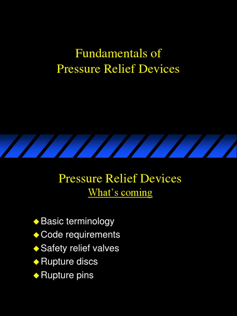 Pressure Relief Device Overview | PDF