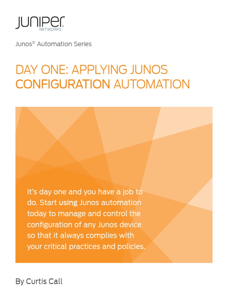 Applying Junos Configuration Automation | PDF | Automation | Scripting Language