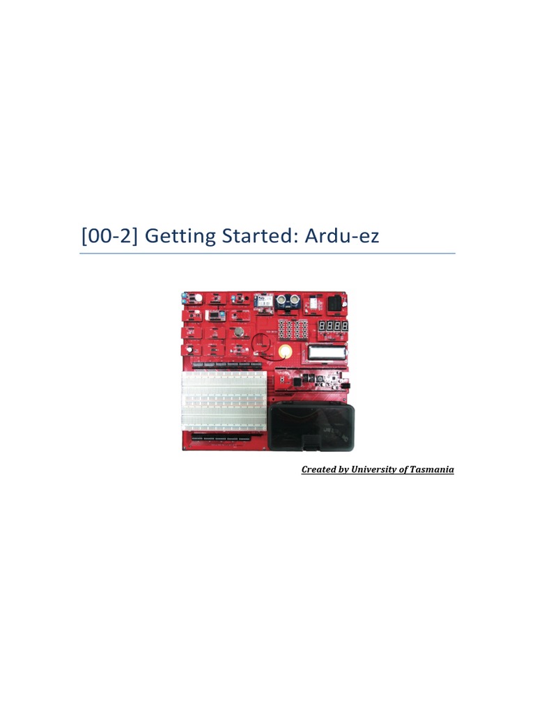 Getting Started Ardu Ez | PDF | Arduino | Areas Of Computer Science