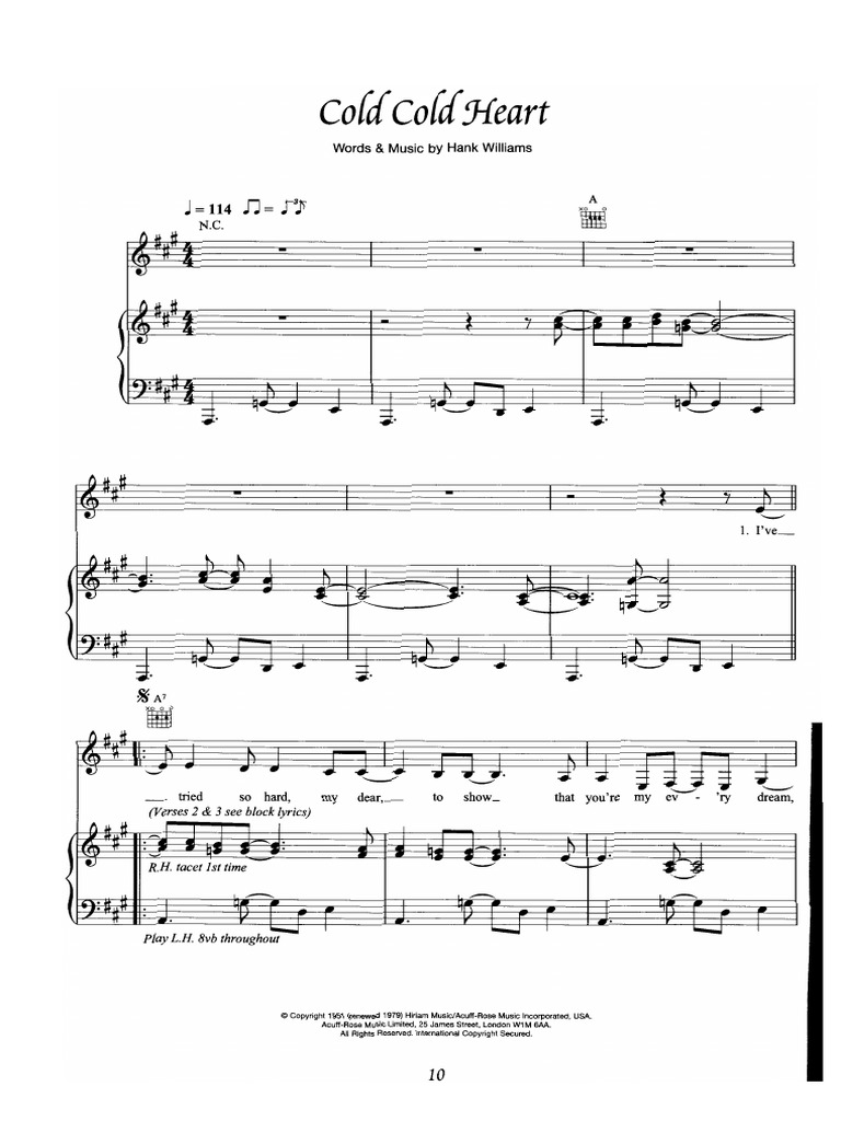 Norah Jones - Cold Cold Heart | PDF