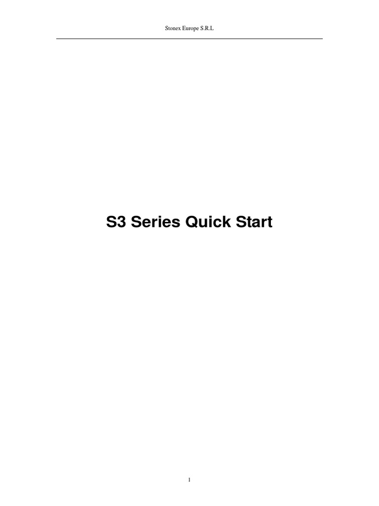 s3 Quick Start User Manual | PDF | Usb | Personal Computers