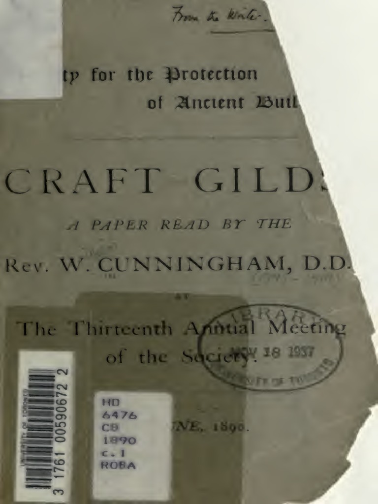 Craft Gilds History and Information | PDF | Guild | Journeyman