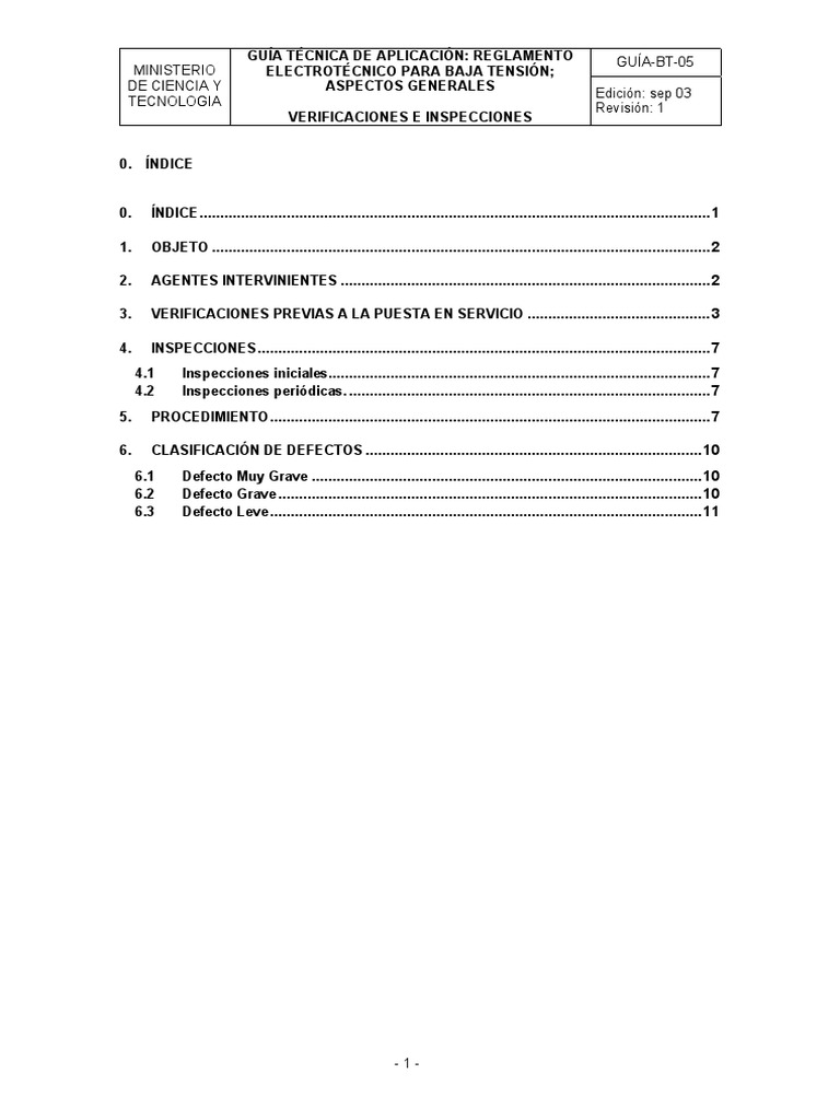 ITC - BT - 05 - Guía Tècnica PDF | PDF | Corriente eléctrica | Electricidad