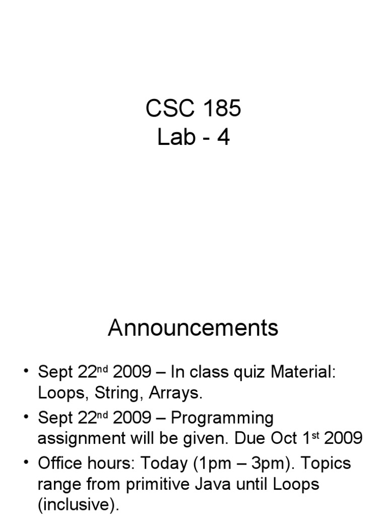 Java Programming Lab 4 Exercises | PDF | String (Computer Science ...