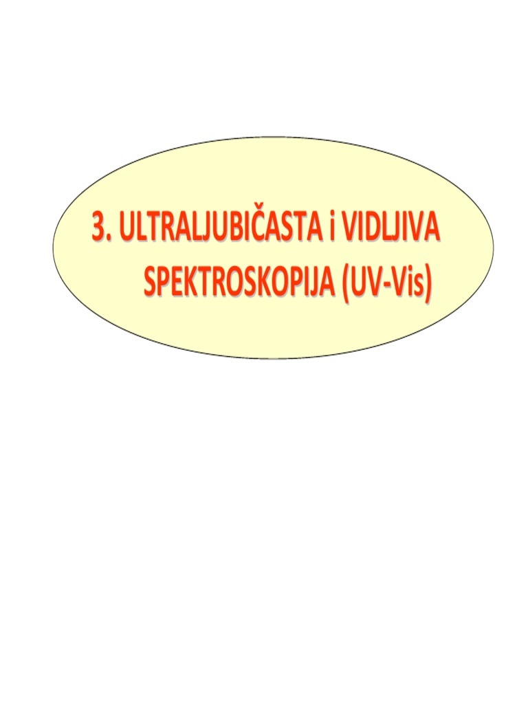 UV Vis Spektroskopija | PDF