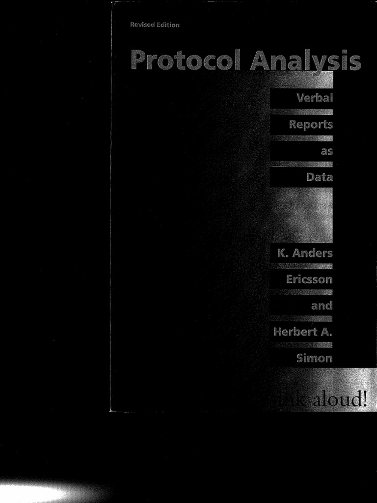 Ericsson Verbal Protocol | PDF | Scientific Method | Memory