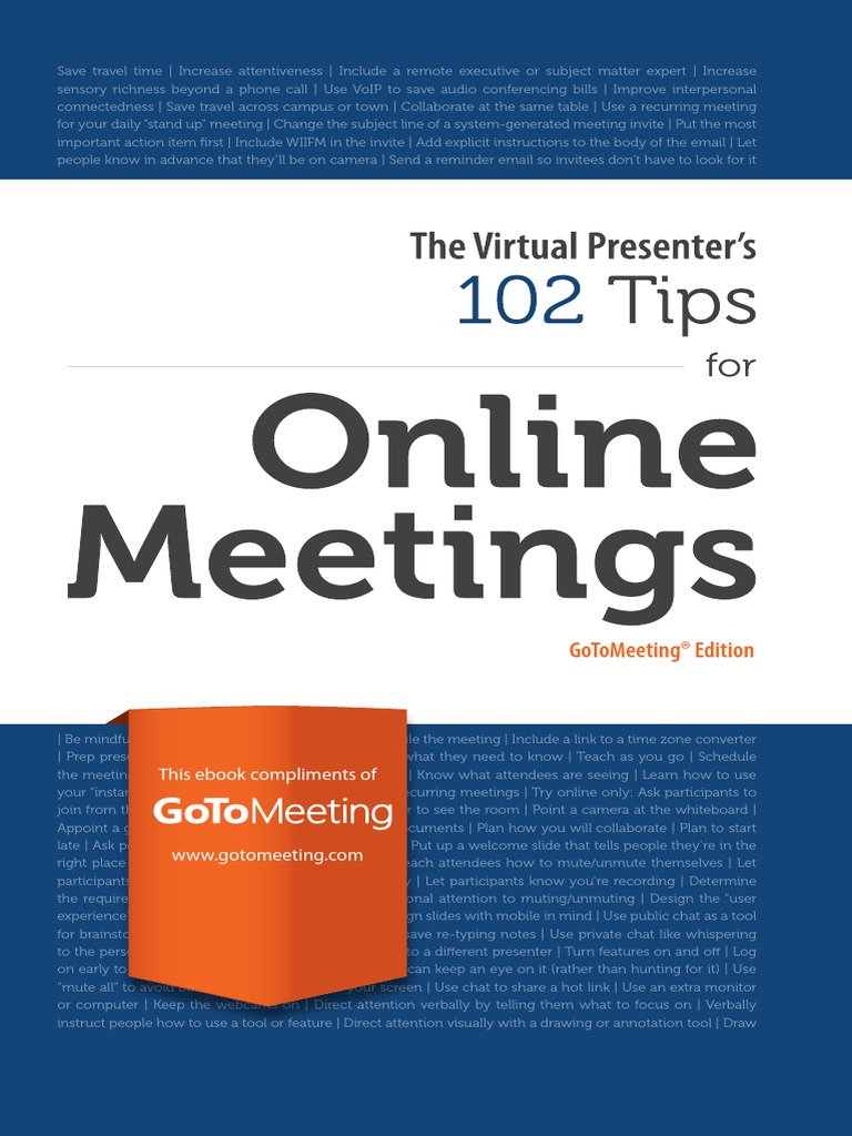 1080 Group GoToMeeting Ebook 102 Tips For Online Meetings | PDF | Web ...