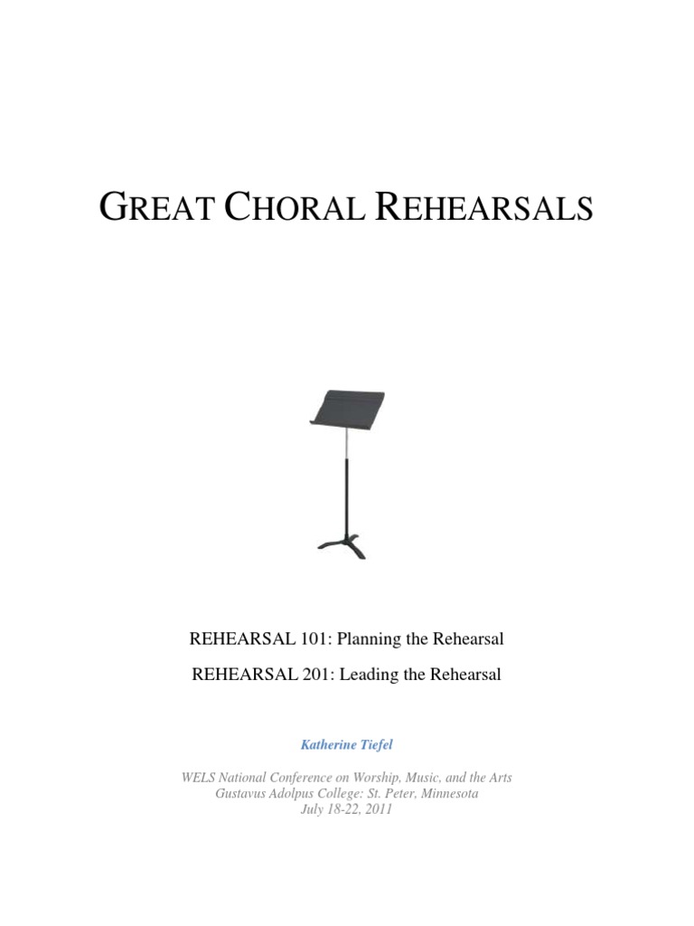 Great Choral Rehearsal Strategies | PDF | Singing | Rhythm