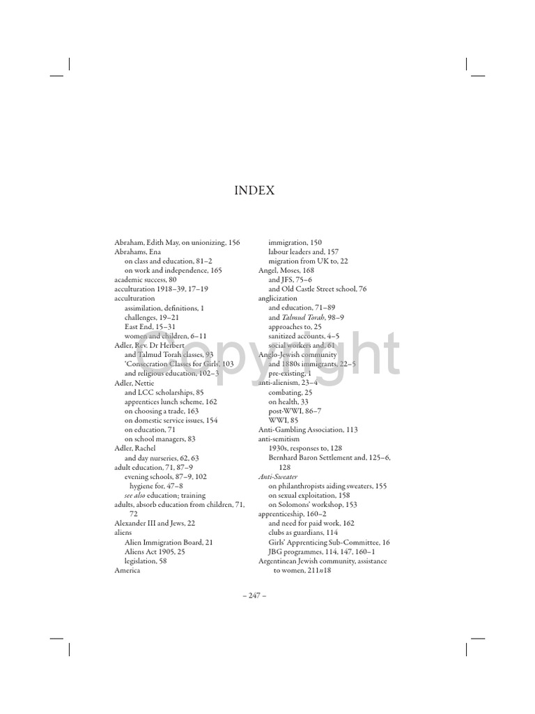 Index To Jewish Immigrants in London, 1880-1939 | PDF | Jews | Immigration