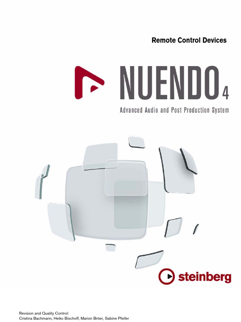 Nuendo 4 Remote Control Devices Es | PDF | Equalization (Audio) | Menu (Computing)