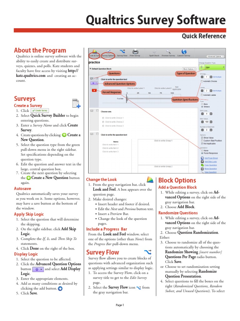 Qualtrics Survey Software Guide | PDF | Websites | Icon (Computing)