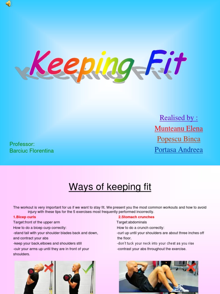 How To Keep Fit | PDF | Aerobic Exercise | Physical Exercise