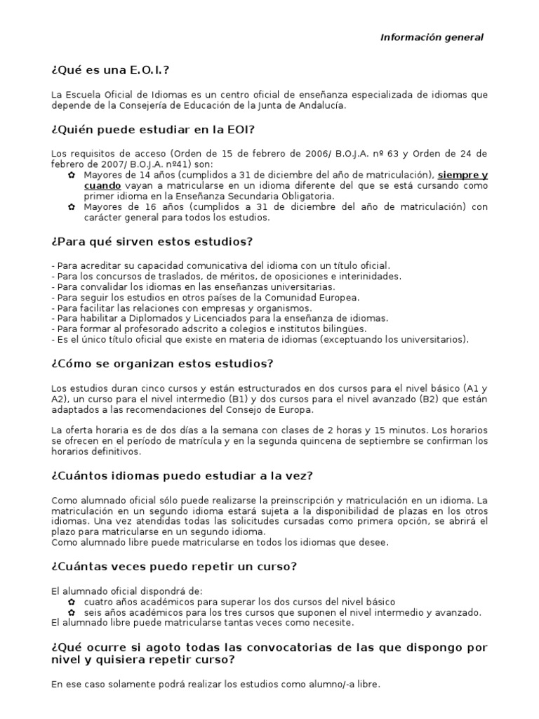 Guia Eoi | PDF | Business