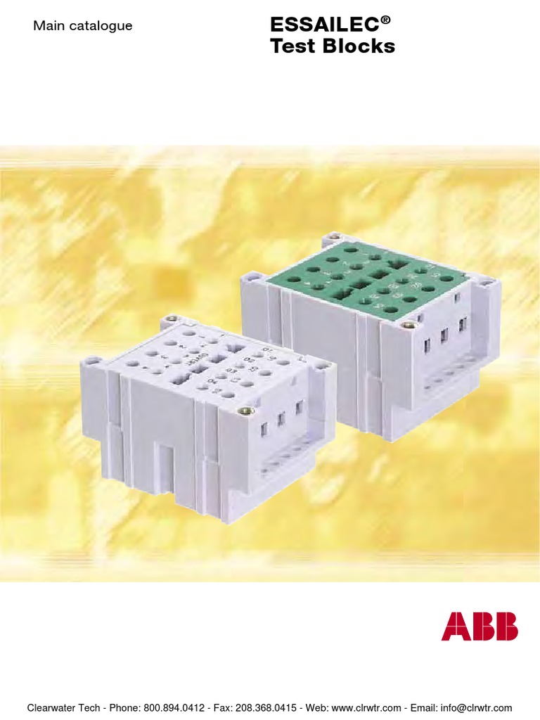 Entrelec-Essailec-Test-Connectors.pdf | Ac Power Plugs And Sockets ...
