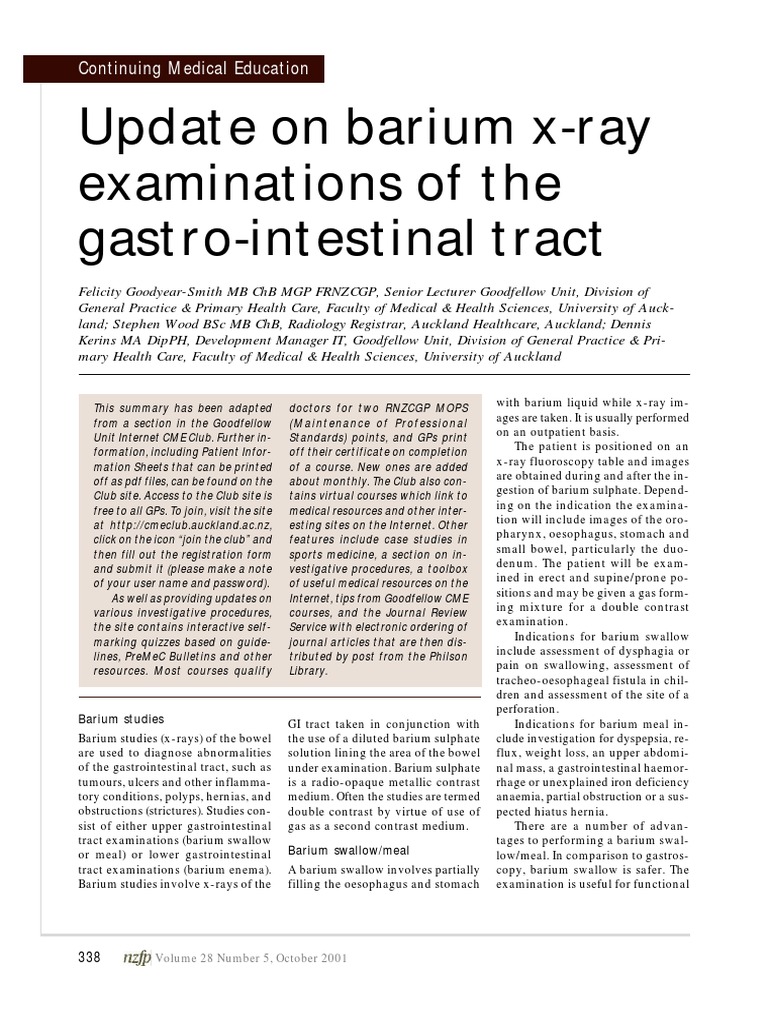 Indications For Barium Study | PDF | Colonoscopy | Gastroenterology