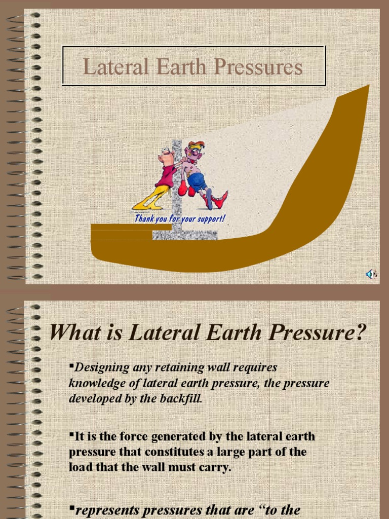 Lateral Earth Pressure | PDF | Geotechnical Engineering | Civil Engineering