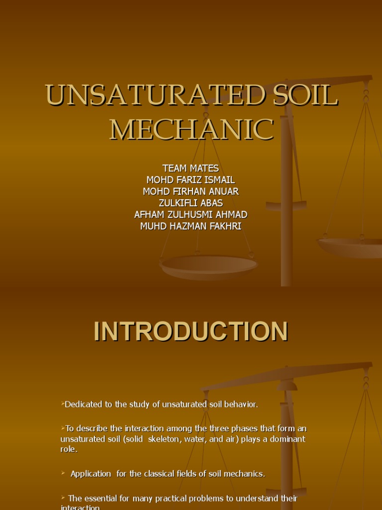 Unsaturated Soil Mechanic | Soil Mechanics | Groundwater