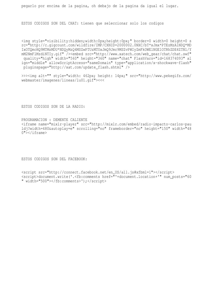 Xat - Impacto, Face, Radio. | PDF