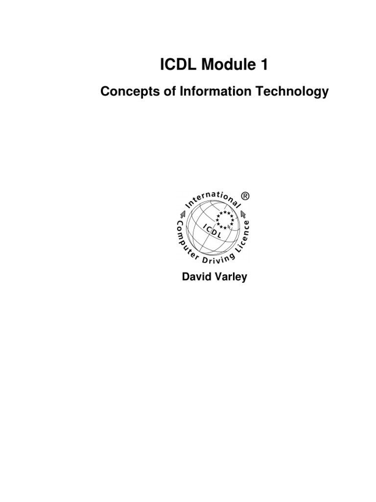 ICDL Module 1 | PDF | Random Access Memory | Central Processing Unit