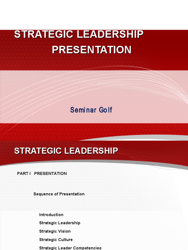 Strategic Leadership | Download Free PDF | Strategic Leadership ...