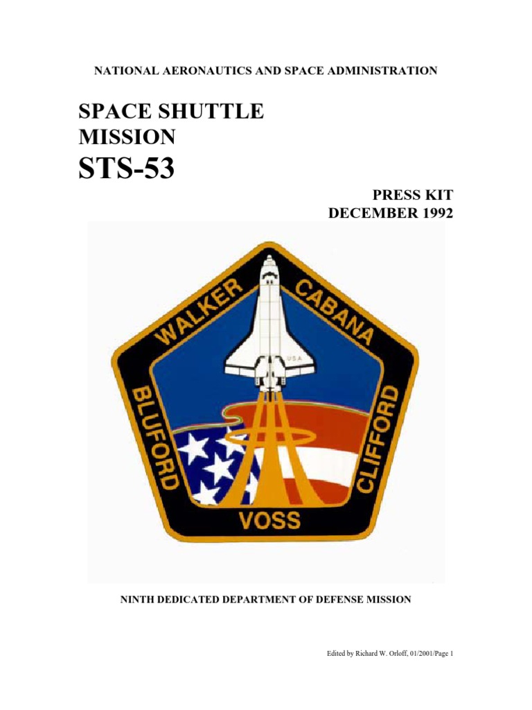 NASA Space Shuttle STS-53 Press Kit | PDF