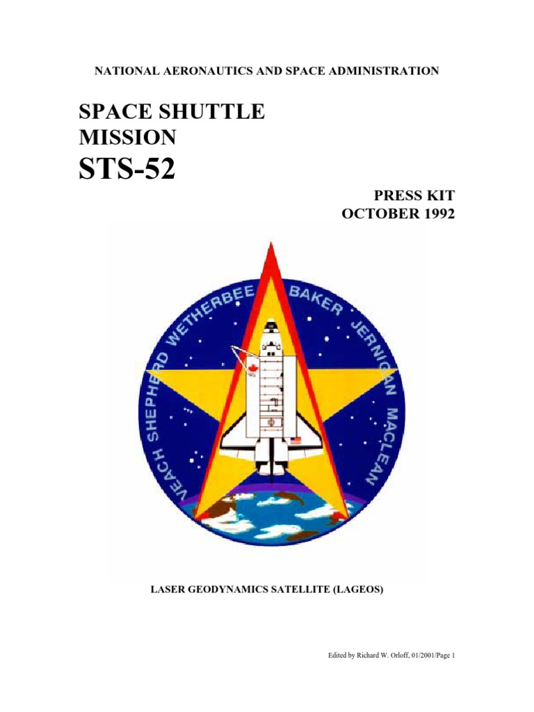 NASA Space Shuttle STS-52 Press Kit | PDF | Space Shuttle Abort Modes ...