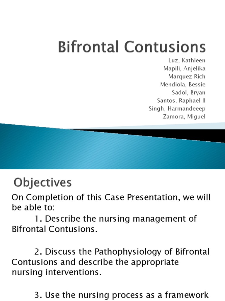 Bifrontal Contusions | PDF | Medical Specialties | Clinical Medicine