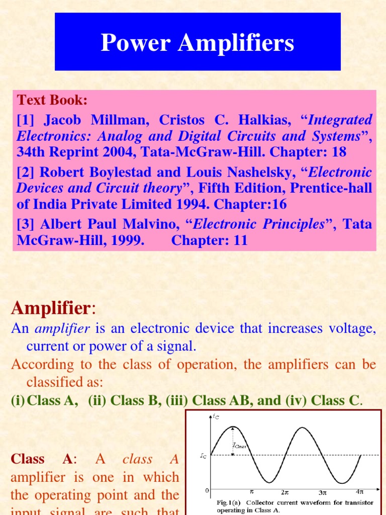 Introduction To Power-Amplifiers PDF | PDF | Amplifier | Telecommunications Engineering