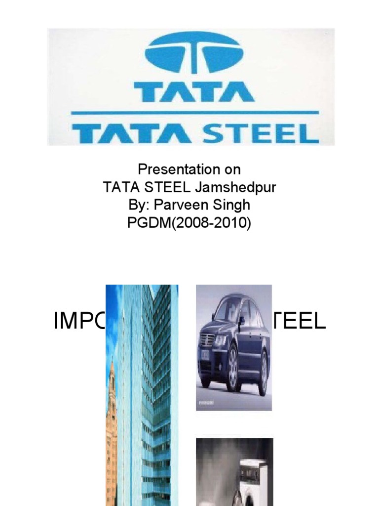 Presentation On Tata Steel | PDF | Steel | Economies