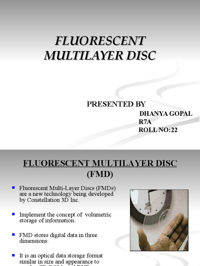 Fluorescent Multilayer Disc | PDF | Cd Rom | Dvd