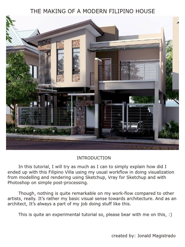 Vray Render Setting For Exterior | PDF | Texture Mapping | Image Editing