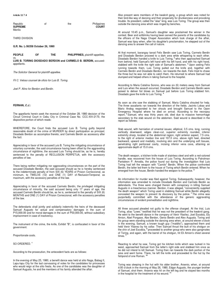 People Vs Toring (G.R.no. L-56358) Justifying (7.4) Full Text ... People Vs Toring (G.R.no. L-56358) Justifying (7.4) Full Text ...