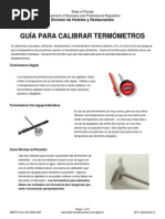 Calibracion de Termometro Lineal y de Vastago. | PDF | Calibración ...