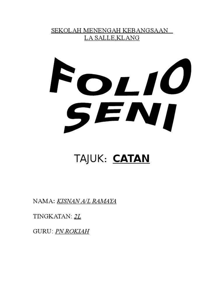 Seni Folio | PDF