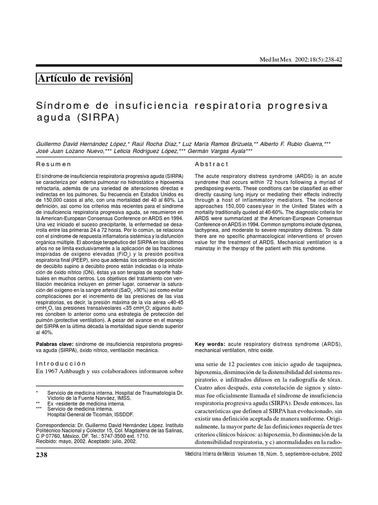 SIRPA: Fisiopatología y Tratamiento | PDF | Lipopolisacárido | Inflamación