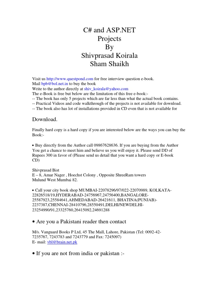 CSharpProject PDF | PDF