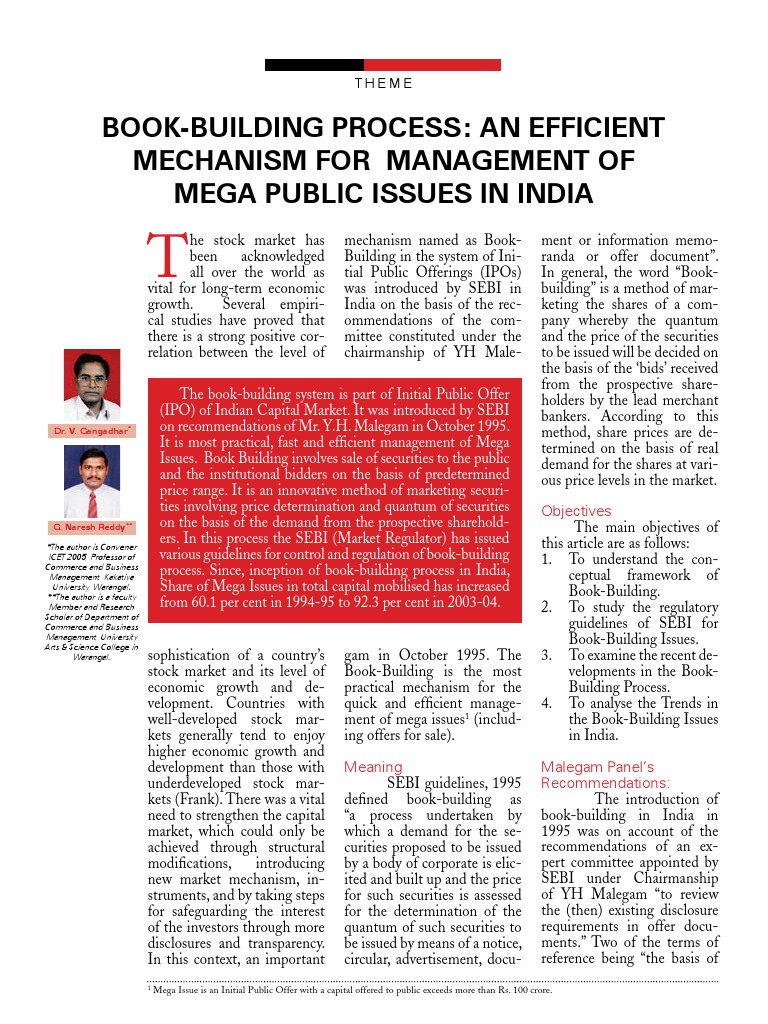 Book Building | PDF | Initial Public Offering | Securities (Finance)