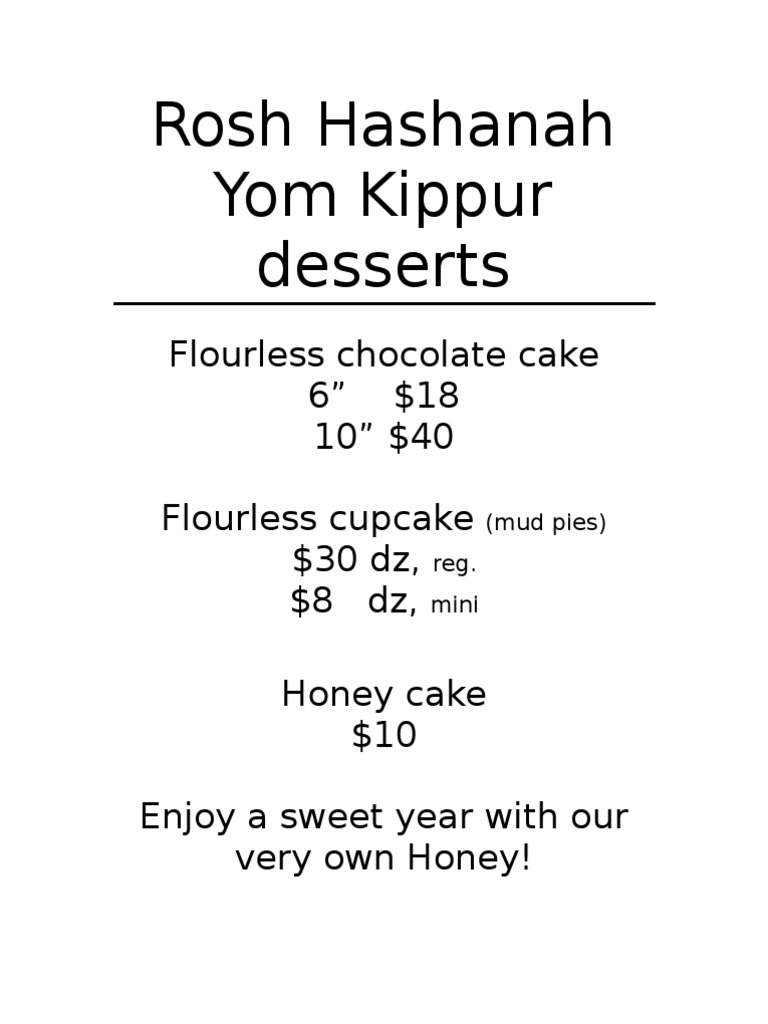 Rosh Hashanah | PDF | Cooking, Food & Wine | Wellness