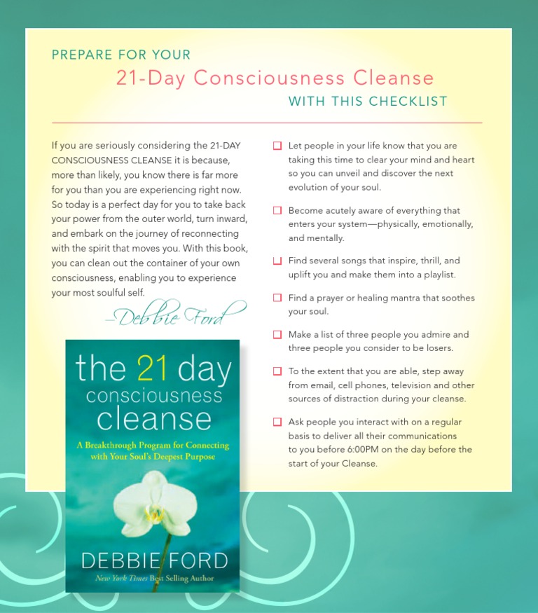 21-Day Consciousness Cleanse Checklist | PDF | Religion & Spirituality