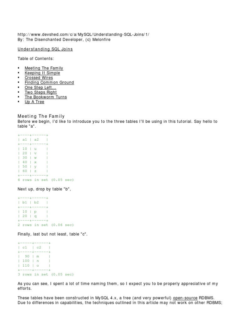 Understanding SQL Joins | PDF | Computer Data | Data Management