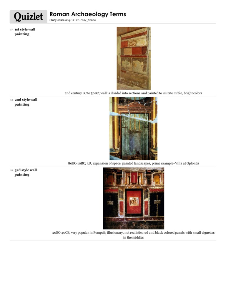 Roman Archaeology Terms | PDF | Ancient Rome | Titus