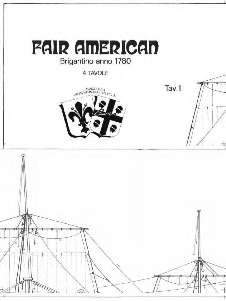 Fair American Brigantine Plans | PDF