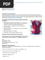 Fabric Detail Specification Sheet | PDF | Textiles | Crafts