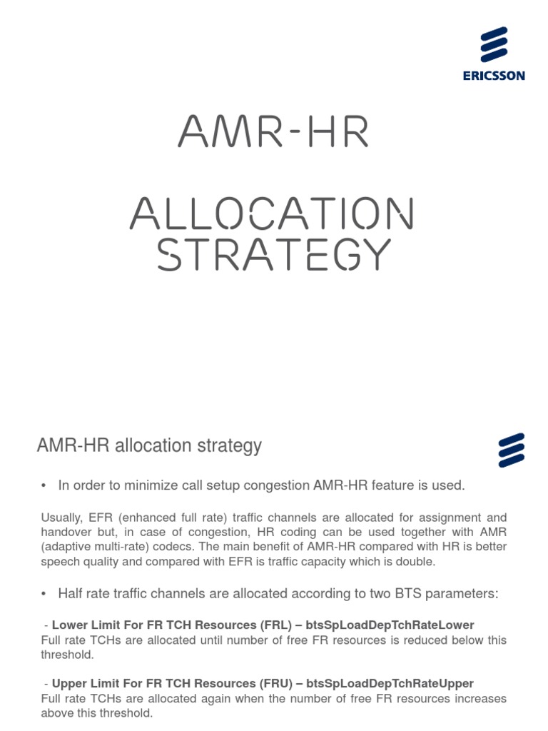 AMR-HR Allocation Strategy | PDF | Digital Technology | Telecommunications