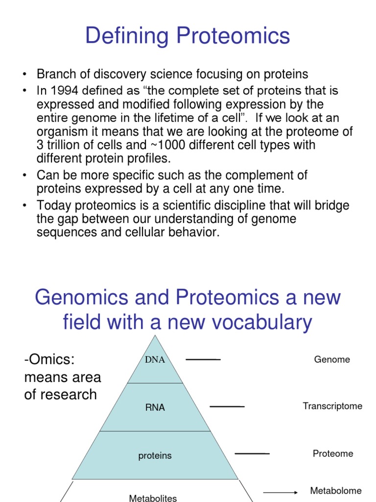 Introduction to Proteomics Explained | PDF | Proteomics | Bioinformatics