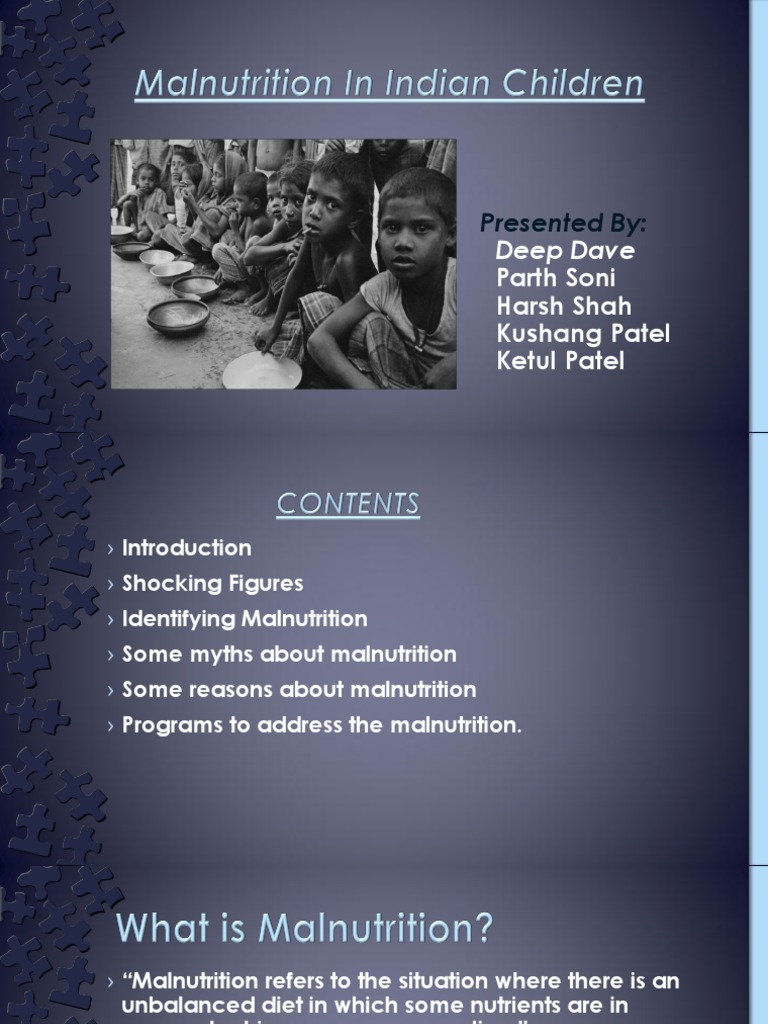Malnutrition in Indian Children | PDF | Malnutrition | Nutrition