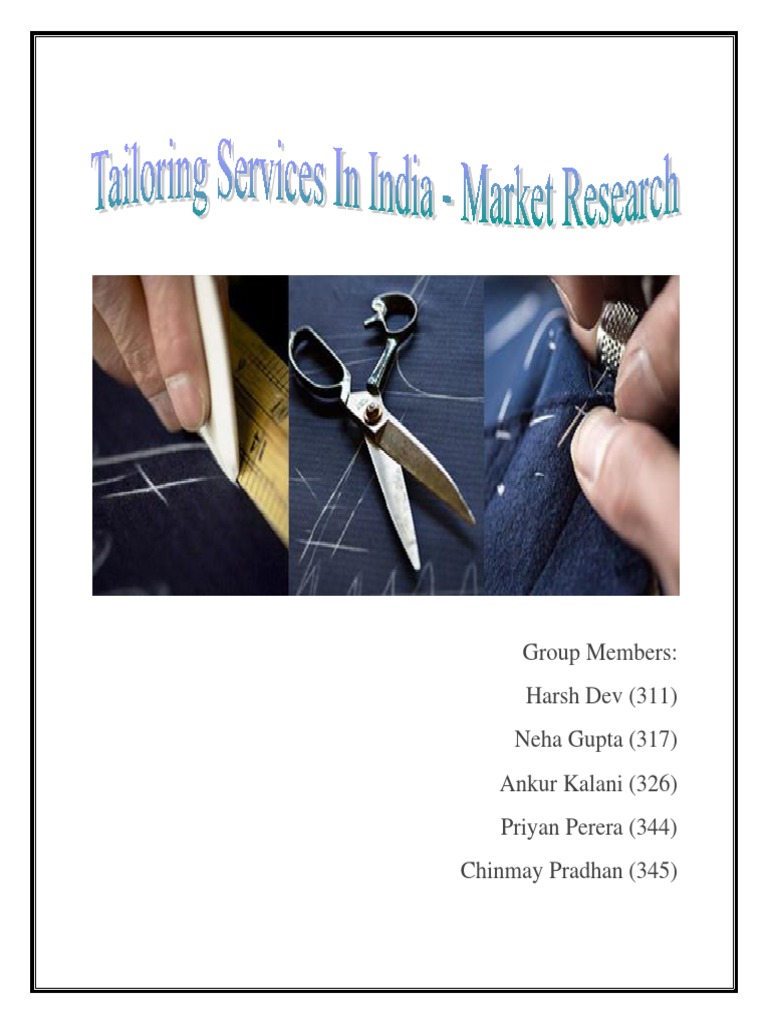 Report On Tailoring Services | PDF | Survey Methodology | Clothing