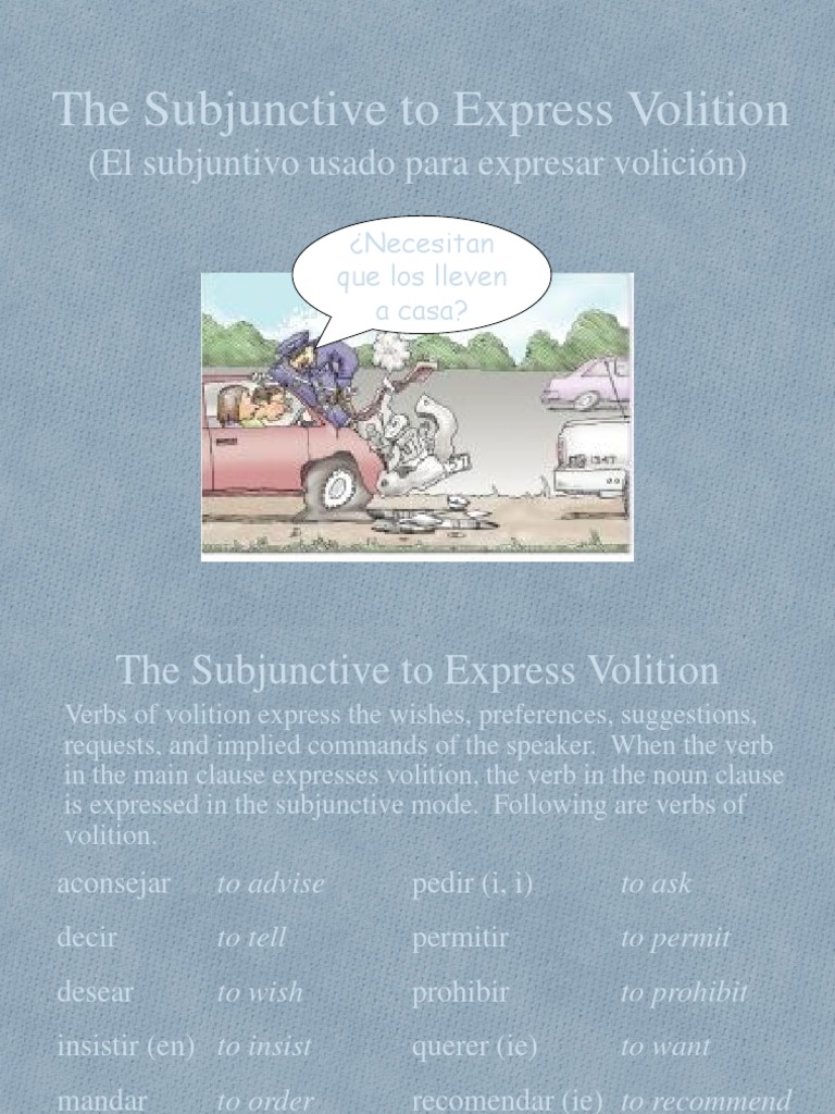 Expressing Volition Through Subjunctive Verbs: A Guide to Using the ...