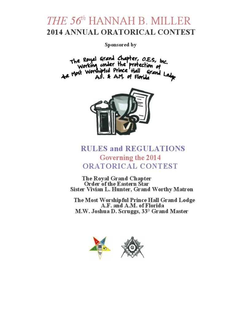 2014 Oratorical Front Page | PDF | Social Science